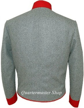 Civil War CS Enlisted Shelljacket 17th Mississippi, detail