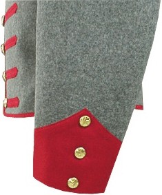 Civil War CS Enlisted Shelljacket 17th Mississippi, detail